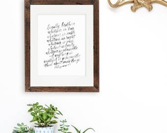 Whatever is pure | Etsy