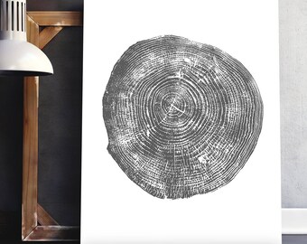 Tree ring art | Etsy