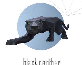 Panther papercraft | Etsy