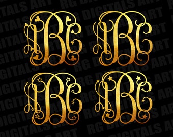 Svg monogram | Etsy