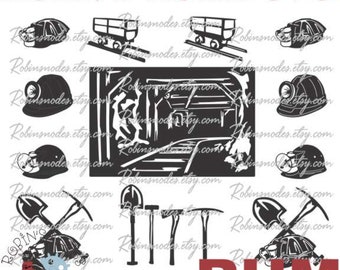 Mining svg | Etsy