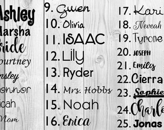 Personalized Name Vinyl Decal DIY Vinyl Stickers Tumbler Cup
