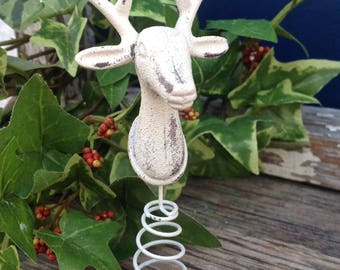 White deer head | Etsy