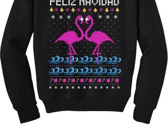 Flamingo sweater | Etsy