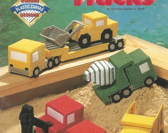 Plastic canvas truck | Etsy