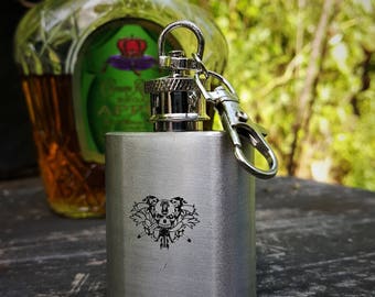 Items similar to Black Friday Sale Mini Flask, Keychain, Flask ...