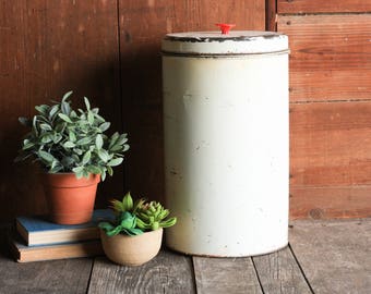 Rustic trash can | Etsy