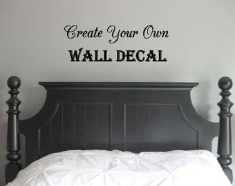 Custom wall decals | Etsy