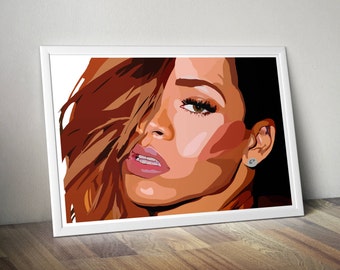Rihanna poster | Etsy