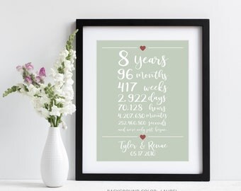 8 year anniversary | Etsy