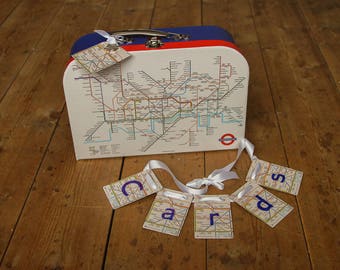 Suitcase card box | Etsy