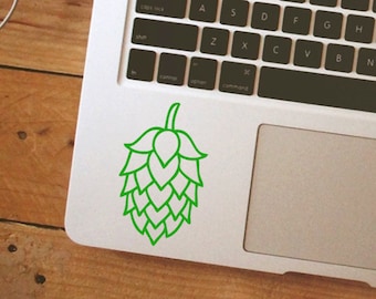 Beer Hops Drawing Full Color Vinyl Decal for Macbook Laptop