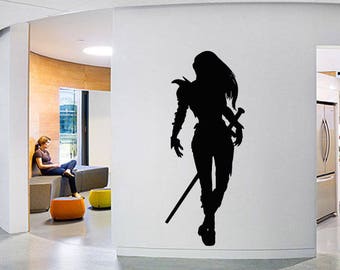 Knight wall decal | Etsy