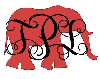 Alabama monogram | Etsy