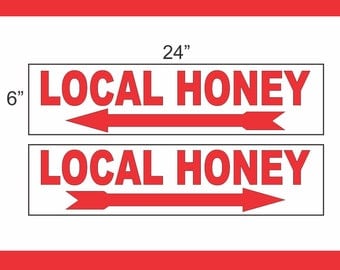 Local honey sign | Etsy