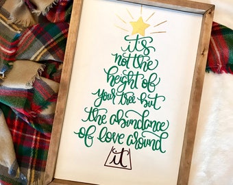 Christmas tree sign | Etsy