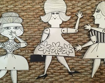 Jointed paper dolls | Etsy