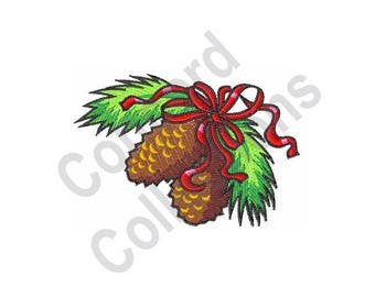 Pine cone embroidery | Etsy