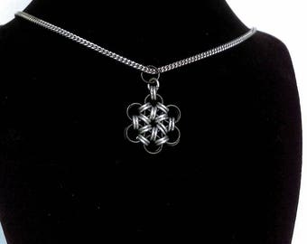 Chainmail flower | Etsy