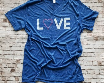 Love t shirt | Etsy