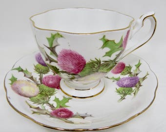 Thistle tea cup | Etsy