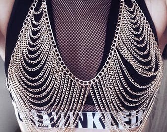 Body chain bra | Etsy