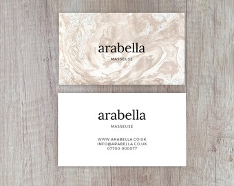 Marble business card | Etsy
