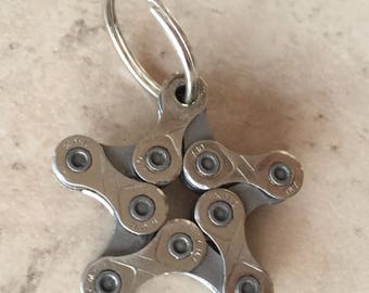 Bicycle made from recycled bike chain.you know you want one.