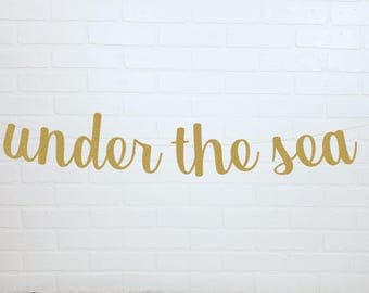 Under the sea sign | Etsy