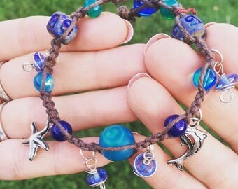 Ocean theme bracelet | Etsy