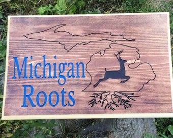 Michigan roots | Etsy