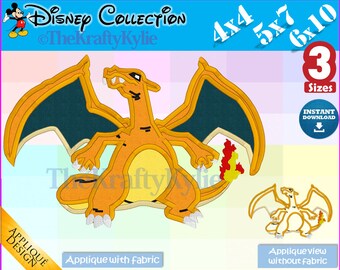 Charizard embroidery | Etsy