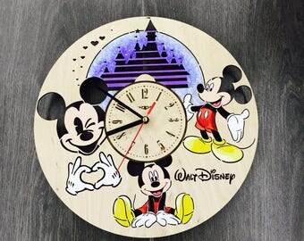 Mickey mouse clock | Etsy