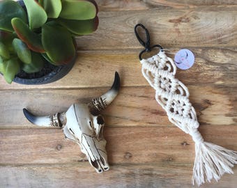 Macrame keychain | Etsy