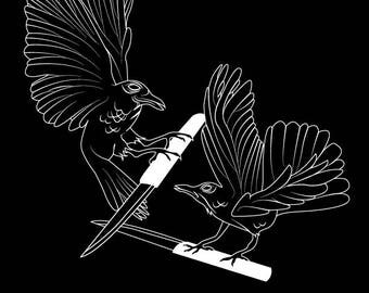 Crow tattoo | Etsy