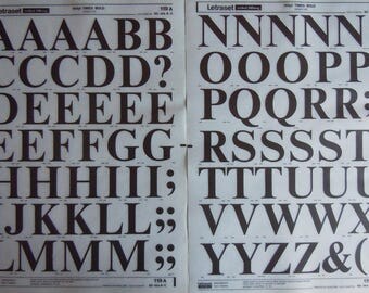 Rub on letters | Etsy