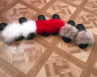 Furry slides | Etsy