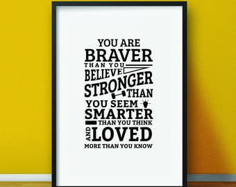 You are braver than | Etsy