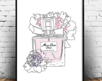 Miss dior perfume | Etsy