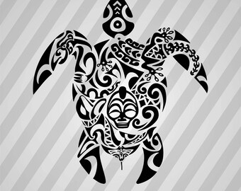 Tribal turtle svg | Etsy