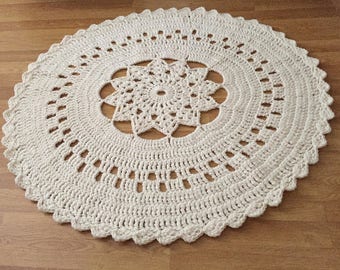 Crochet floor mat | Etsy