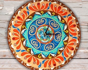 Mandala clock | Etsy
