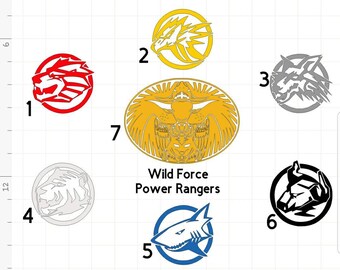 Power rangers decal | Etsy