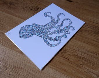 Geometric octopus | Etsy