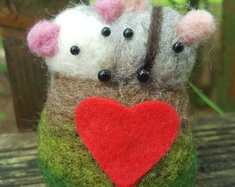 Needle felted mouse | Etsy