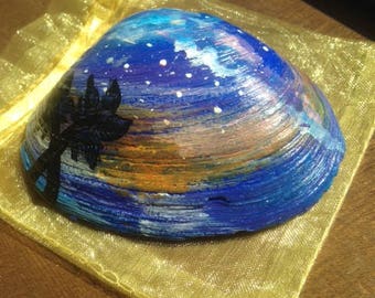 Fancy Detailed CUSTOM ORDER Hand Painted Sea Shell Mermaid