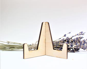 Wood card holder | Etsy