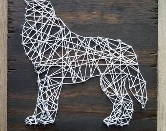 String art wolf | Etsy