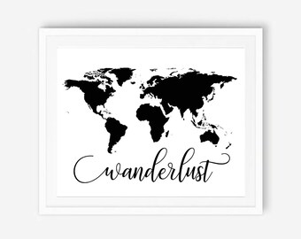 Wanderlust poster | Etsy
