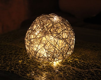Tennis ball lamp. Made with real tennis balls